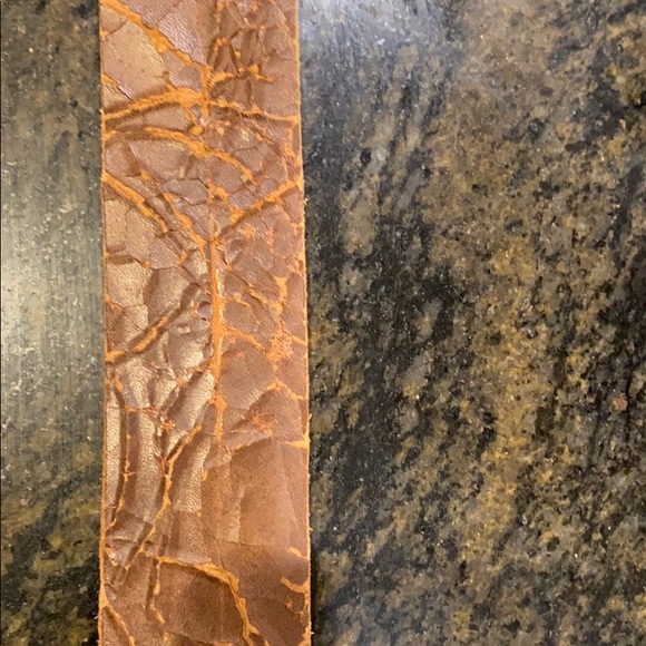 Brave | Accessories | Brave Brown Crinkle Leather Belt | Poshmark